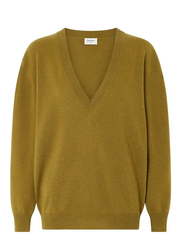 Saint Laurent Cashmere Sweater - Green