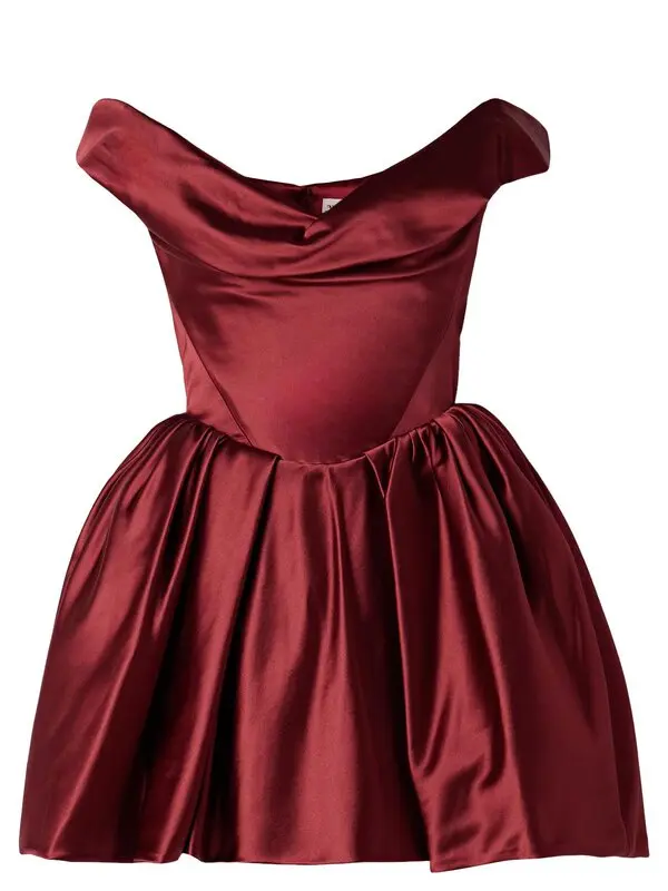 VIVIENNE WESTWOOD Bagatelle Off-the-shoulder Mini Dress - Red