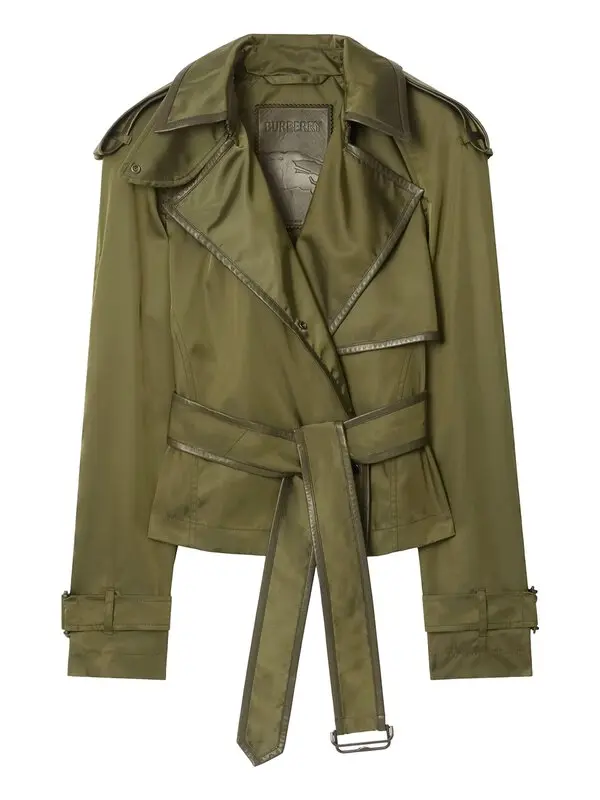Burberry Slim Trench Jacket - Green