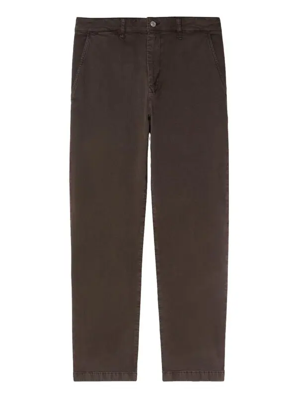 Nn07 Aden 1923 Straight-leg Organic Cotton-blend Twill Chinos - Brown
