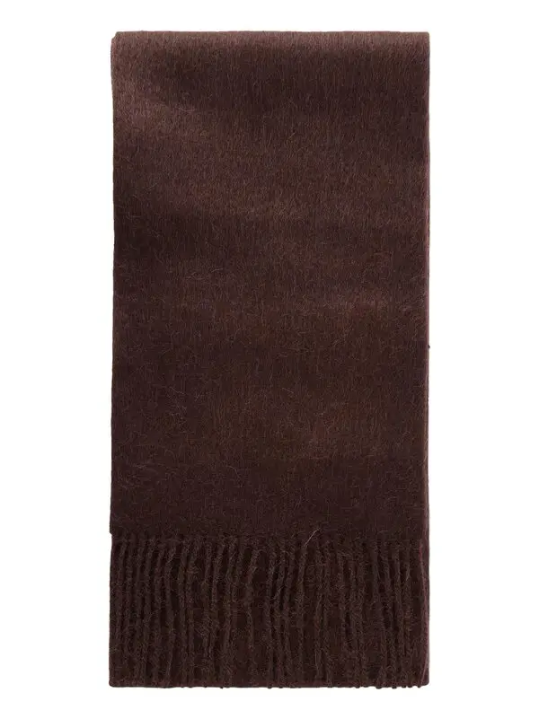 Acne Studios Vinnie Fringed Scarf - Brown