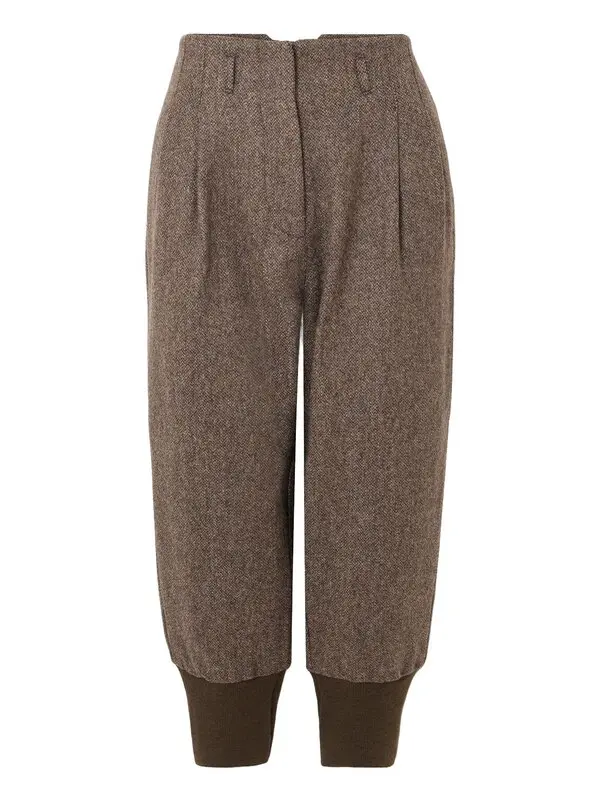Purdey Wool-tweed Tapered Breeks - Brown
