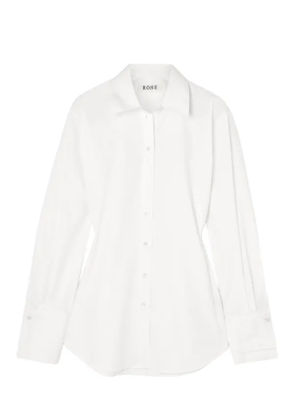 RÓHE Cotton-poplin Shirt - White