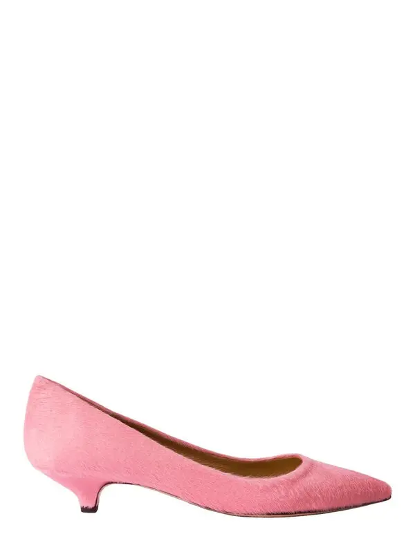 JAMIE HALLER Kitty Point Pony Hair Pumps - Pink