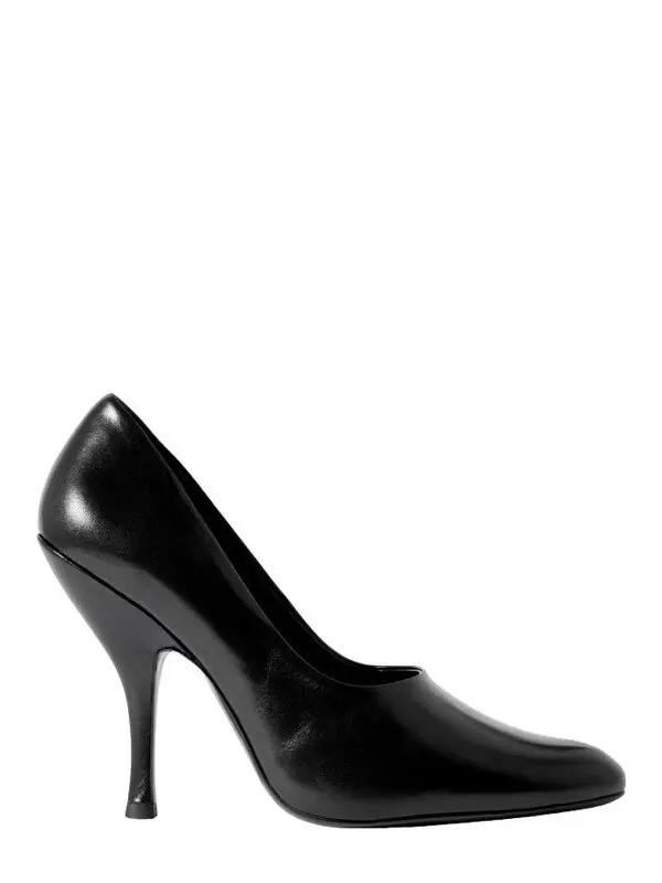 JUDE Leather Stiletto Pumps - Black