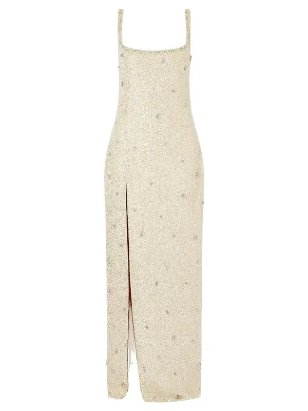 CLIO PEPPIATT Pamela Embellished Gown - Cream