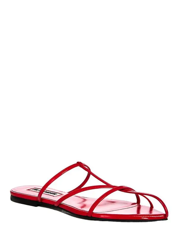 JIL SANDER Ring Flat - Rouge
