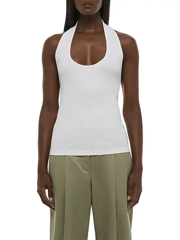Helmut Lang Halter Strap Tank Top - Optic White