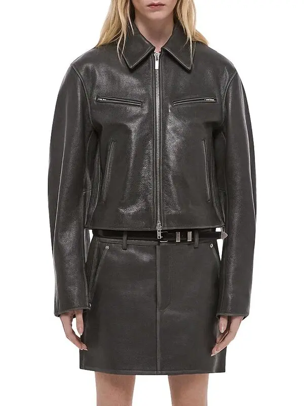 Helmut Lang Leather Biker Jacket - Segano