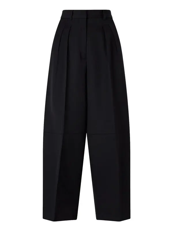 Altuzarra Dash Pleated Wool Pants - Black