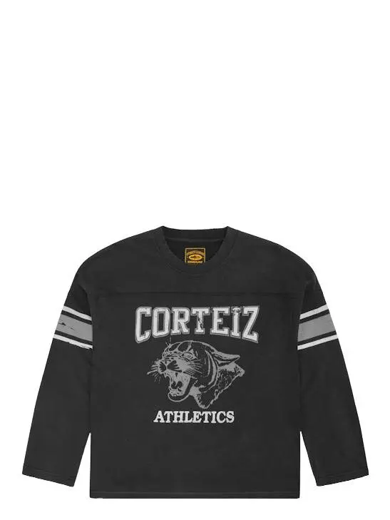 CORTEIZ Athletics Heavyweight Long Sleeve Top - Black