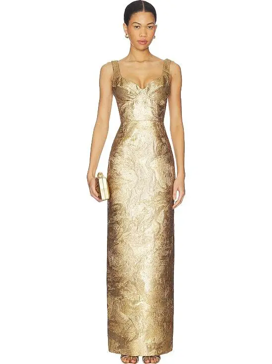 Simkhai Viella Gown - Gold