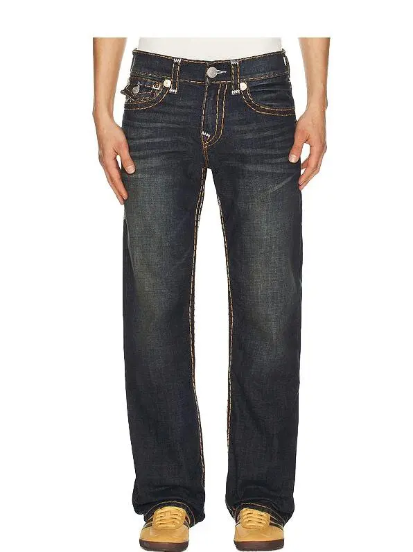 True Religion Billy Super T Flap Denim Pant - Jeud Midnight Spark Dark Wash
