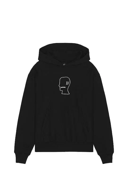 BRAIN DEAD Logohead Hoodie - Black