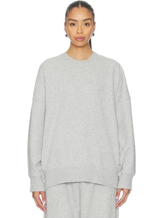 Beyond Yoga Luxefleece Oversized Sweatshirt - Light Heather Gray