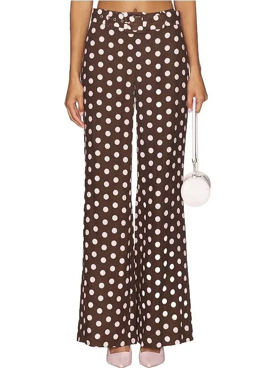 Cara Cara Mayflower Wide Leg Pants - Joelle Dot Brown