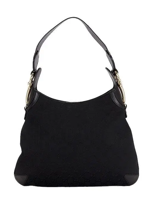 FWRD RENEW Gucci Creole Hobo Bag - Black