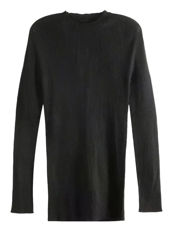 Rick Owens Ribbed Sweater - Black
