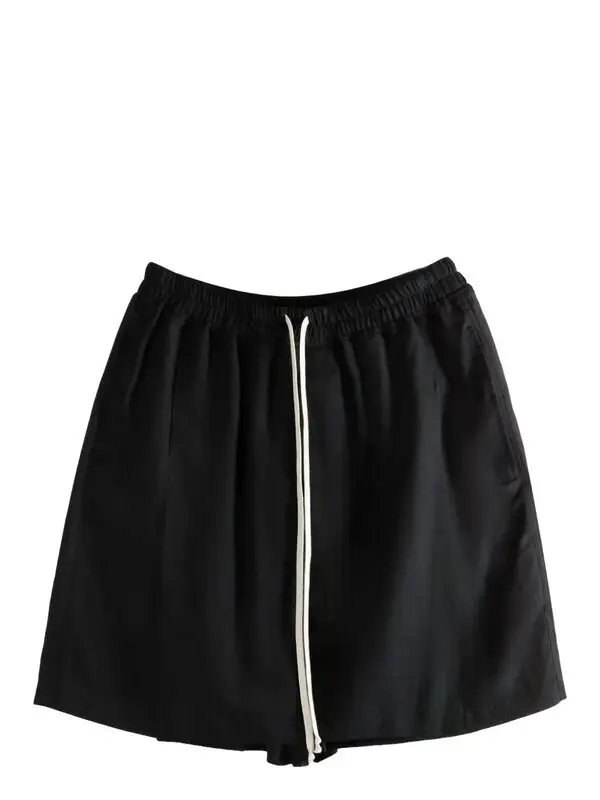 Rick Owens Drawstring Waistband Shorts - Black