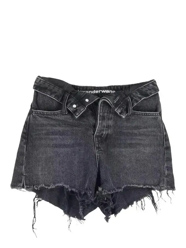 ALEXANDER WANG Raw-hem Shorts - Black