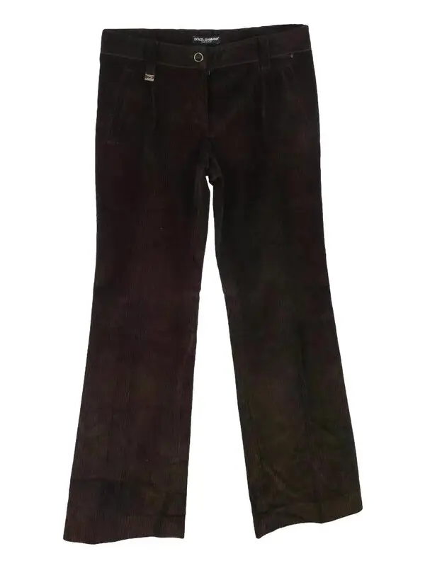 Dolce & Gabbana Wide-leg Corduroy Trousers - Brown