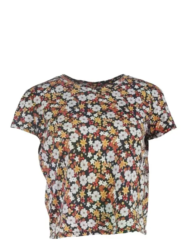 Sandro Floral Print T-shirt - Black