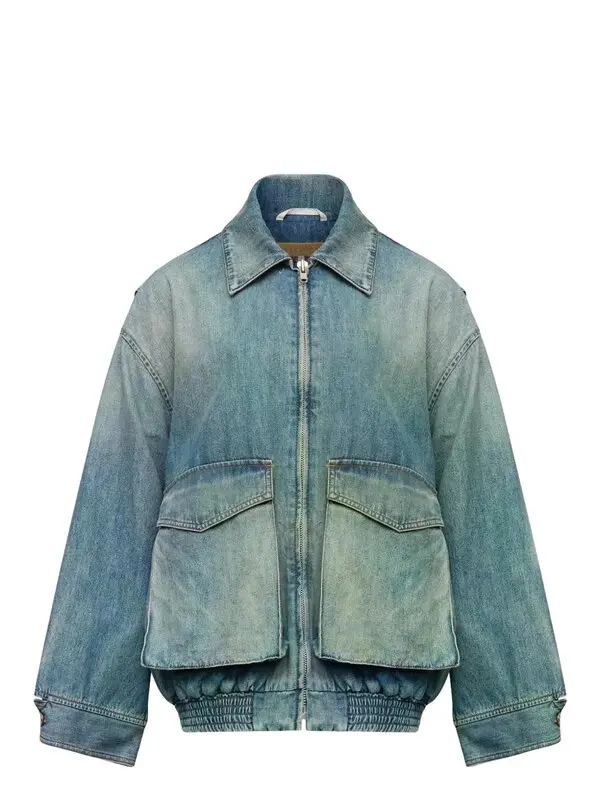 MAISON MARGIELA Denim Jacket With Pockets - Blue