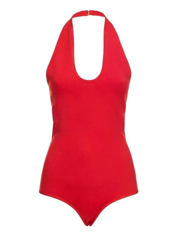 Michael Kors Halterneck Bodysuit - Red
