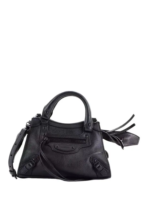 Balenciaga Neo Classic City Mini Leather Shoulder Bag - Black