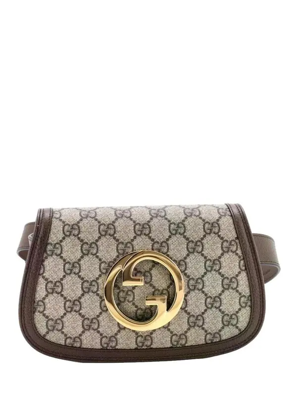 Gucci Blondie Gg Coated Canvas Belt Bag - Brown