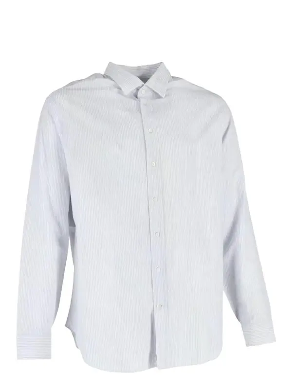 Giorgio Armani Striped Cotton Shirt - White