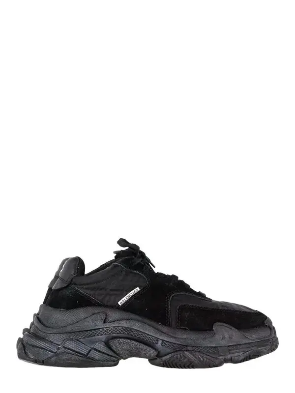 Balenciaga Triple S Lace-up Sneakers - Black