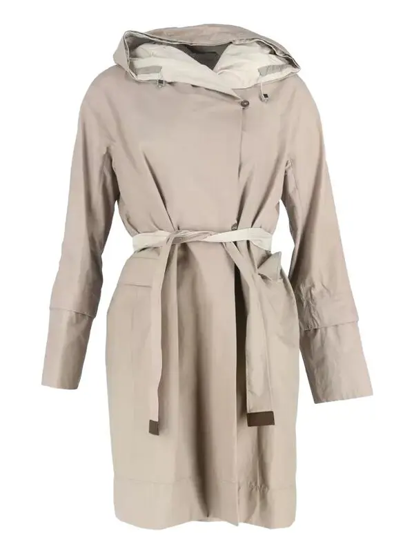 Max Mara Reversible Hooded Trench Coat - Neutrals