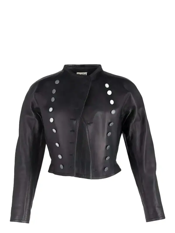 Alala Dolman Sleeve Leather Jacket - Black