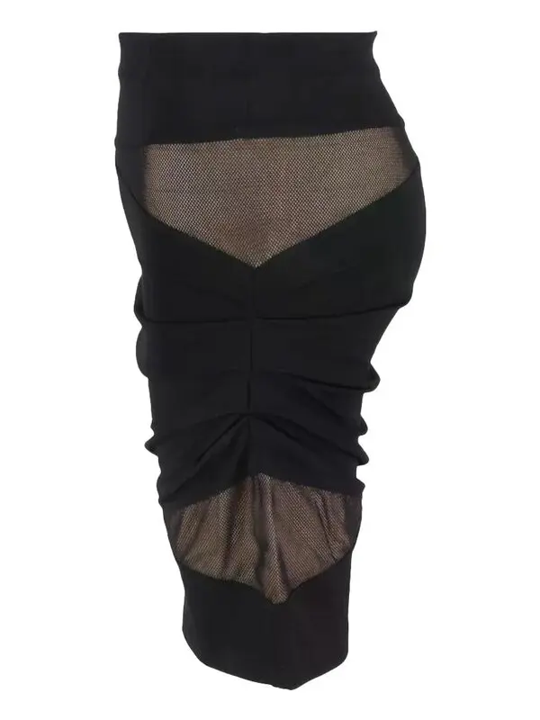 ALEXANDER WANG Sheer-paneled Mini Skirt - Black