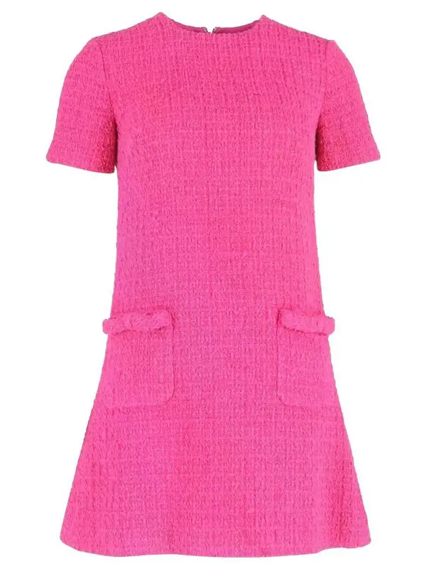 Valentino Garavani Tweed Mini Dress - Pink