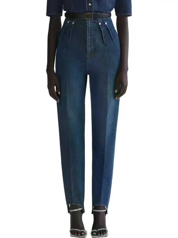 MUGLER Pleated Trousers - Blue
