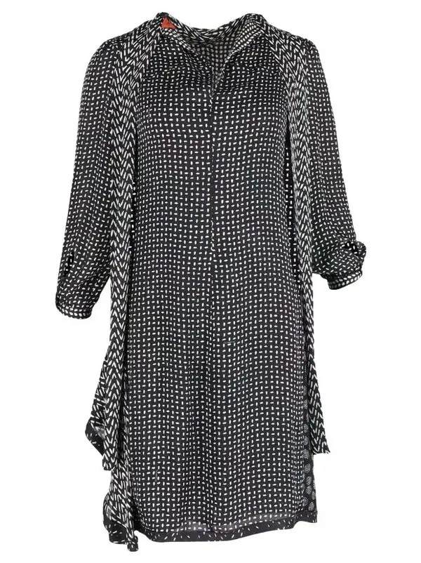 Missoni Stitch-print Mini Dress - Black