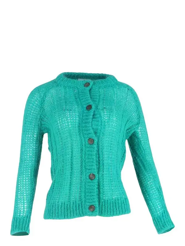 Prada Buttoned Cardigan - Green