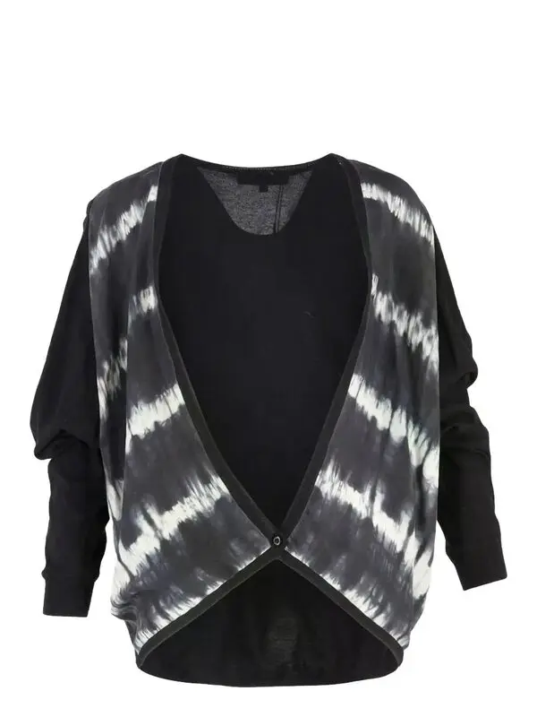 Sandro Tie-dye Cardigan - Black