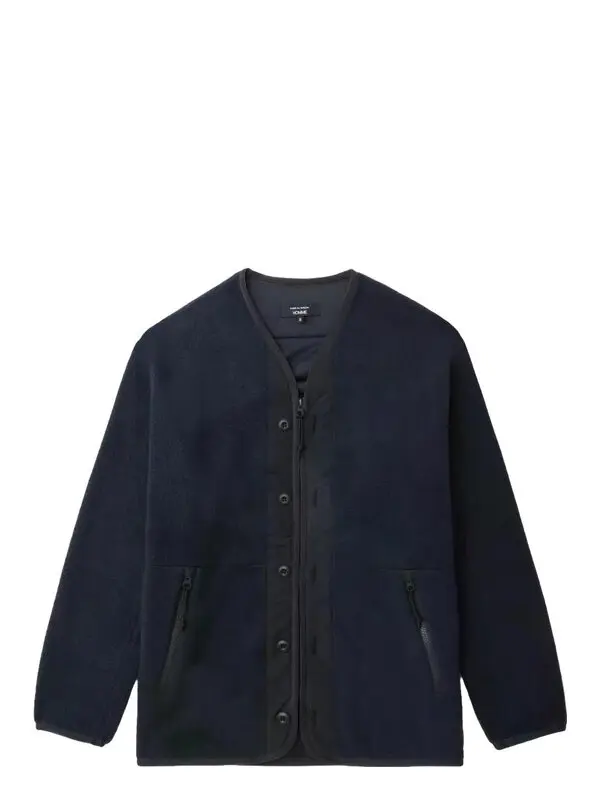 Comme Des Garçons Zip Fastening Fleece Cardigan - Blue