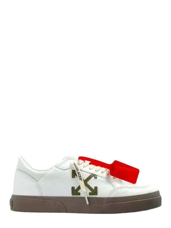 Off-White Arrow-appliqué Leather Sneakers - White