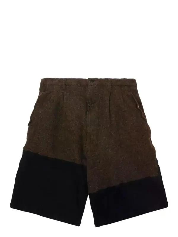 Comme Des Garçons Colour-block Shorts - Brown