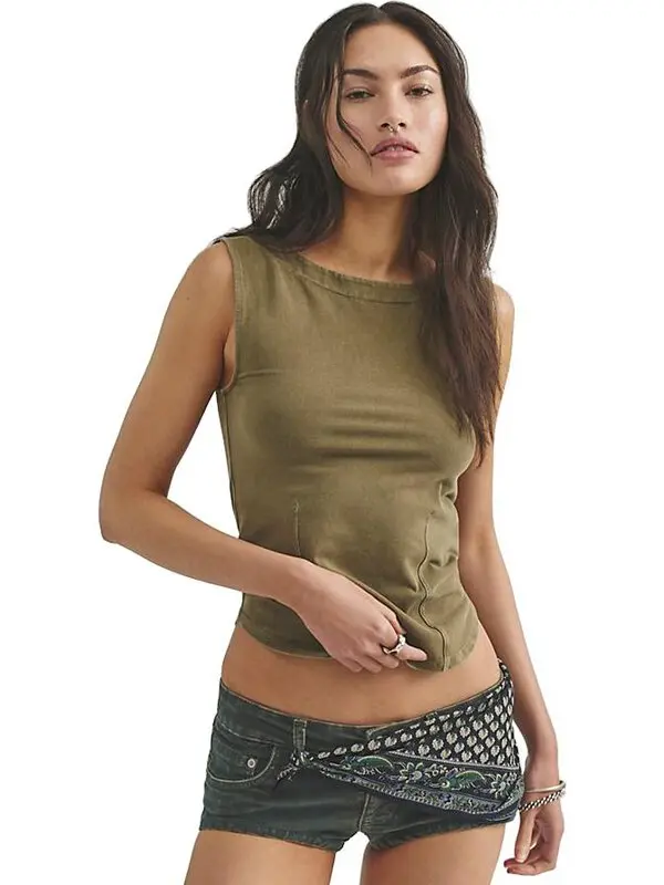 Free People We The Free Iconic Tank - Seaweed
