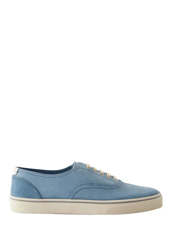 Brunello Cucinelli Suede Low-top Sneakers - Blue
