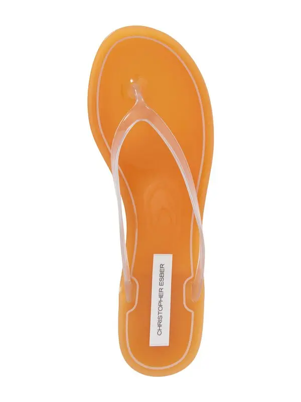 Christopher Esber Jo Pvc Flip-flops - Orange
