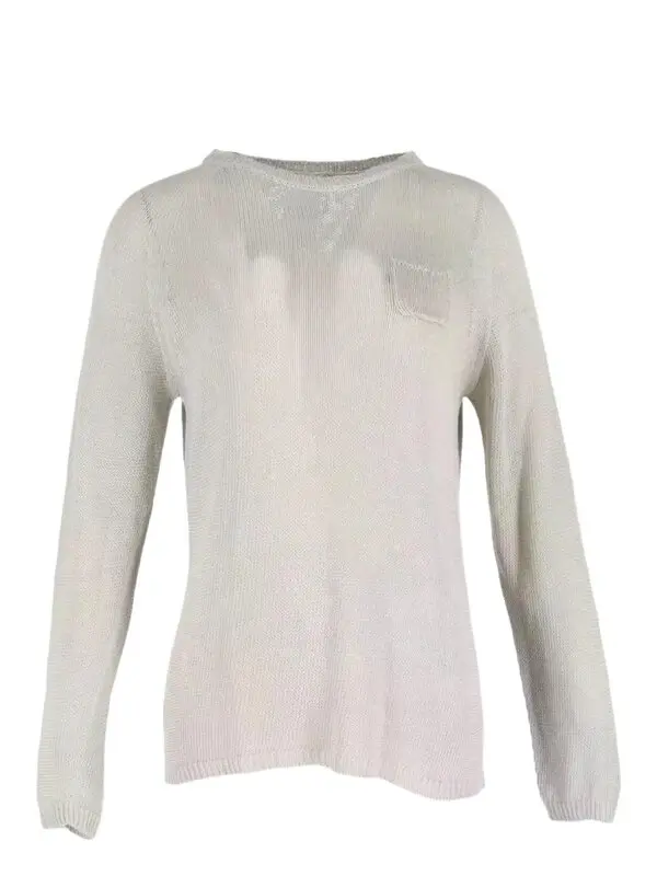 Max Mara Long-sleeve Crew-neck Sweater - Grey