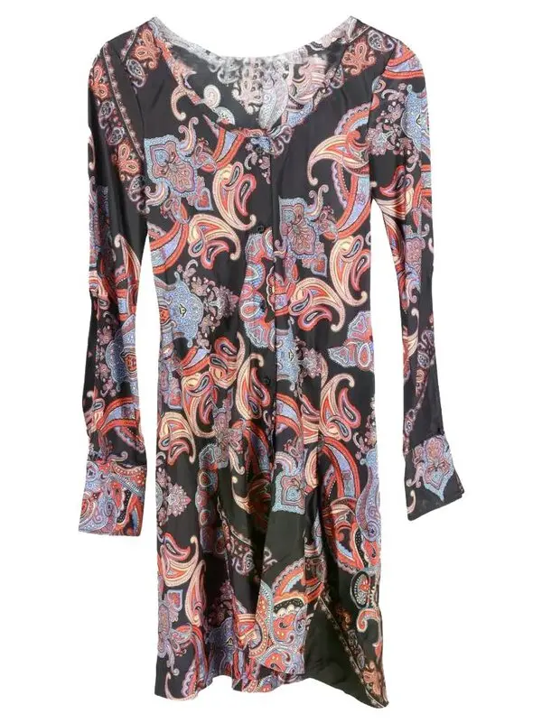 Chloé Paisley-print Dress - Black