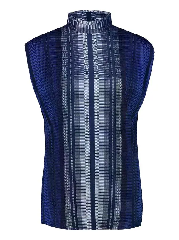 Zeus+dione Open-back Blouse - Blue