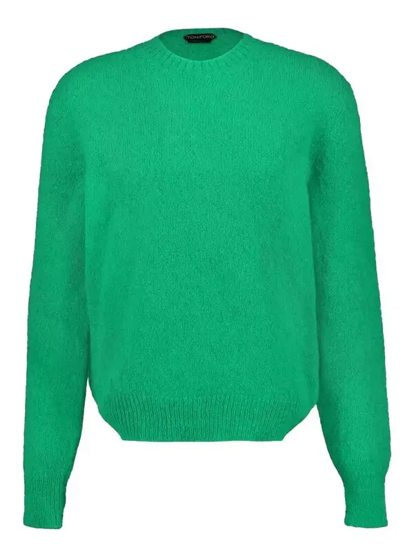 TOM FORD Crew-neck Long-sleeve Sweater - Green